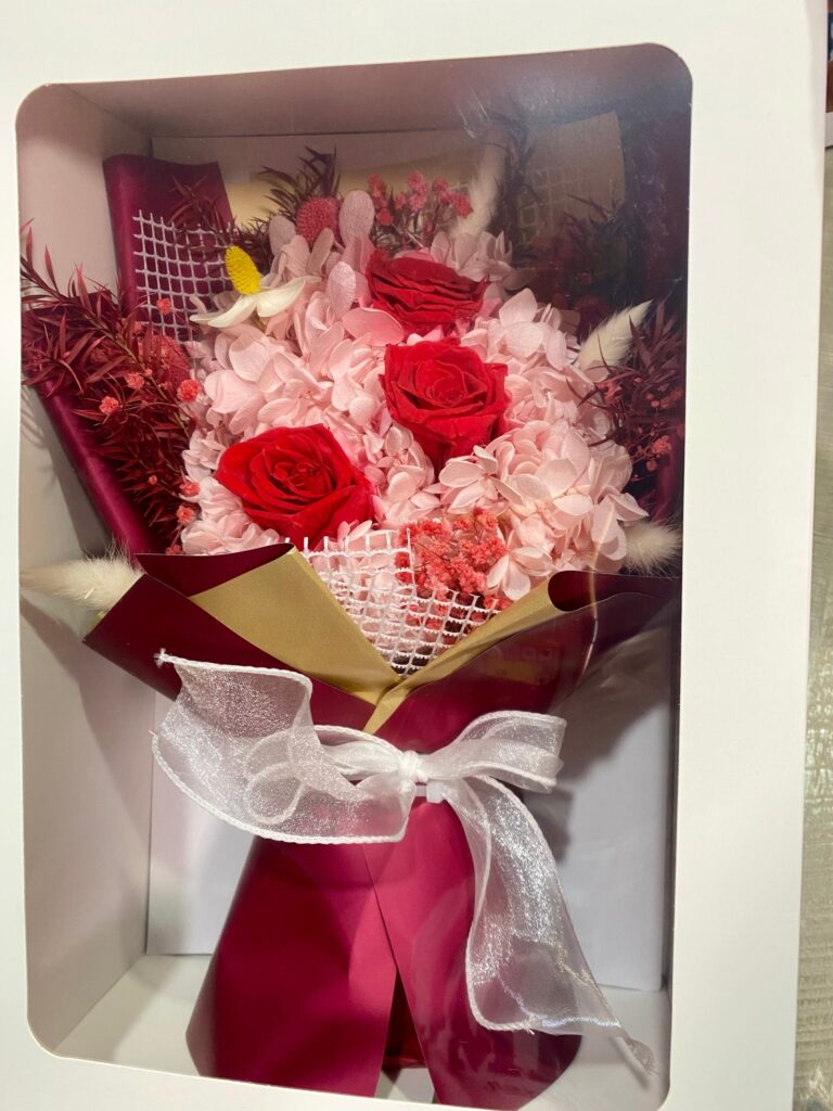 Everlasting Preserved Flower Bouquet - Bright Blossoms